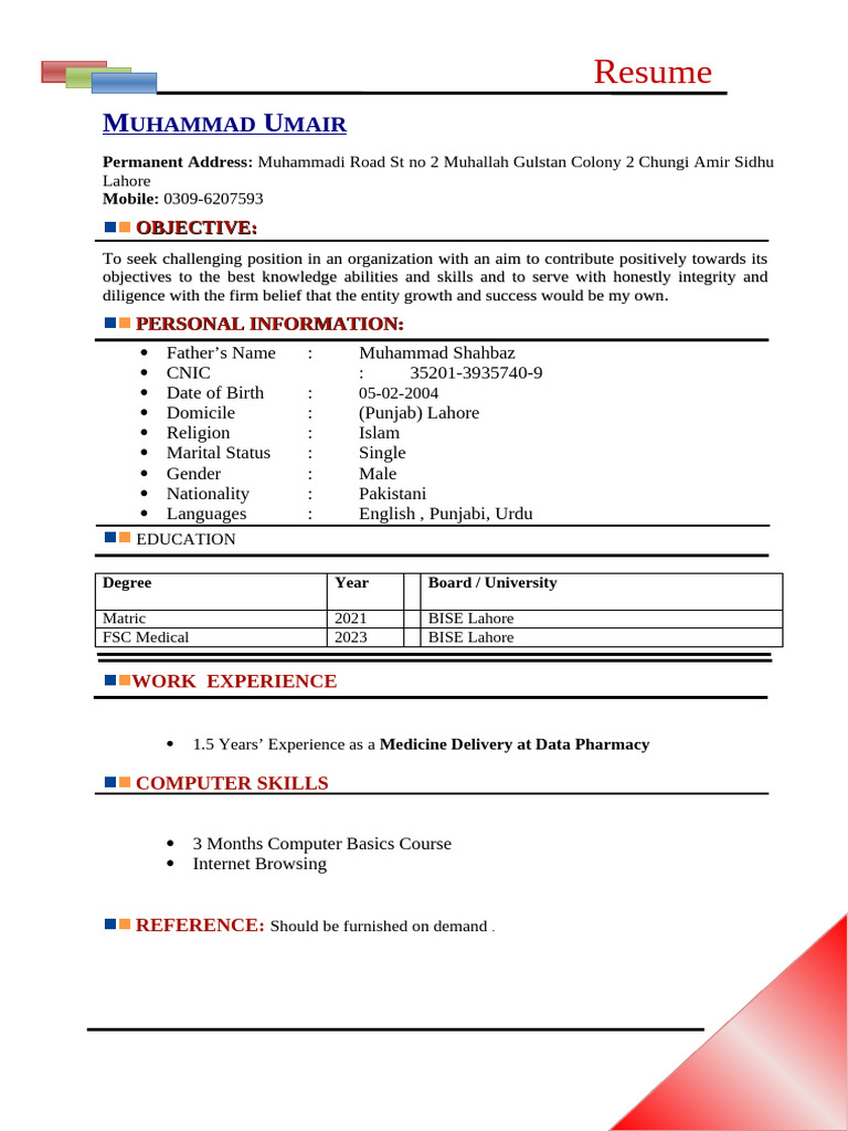 Muhammad Umair | PDF