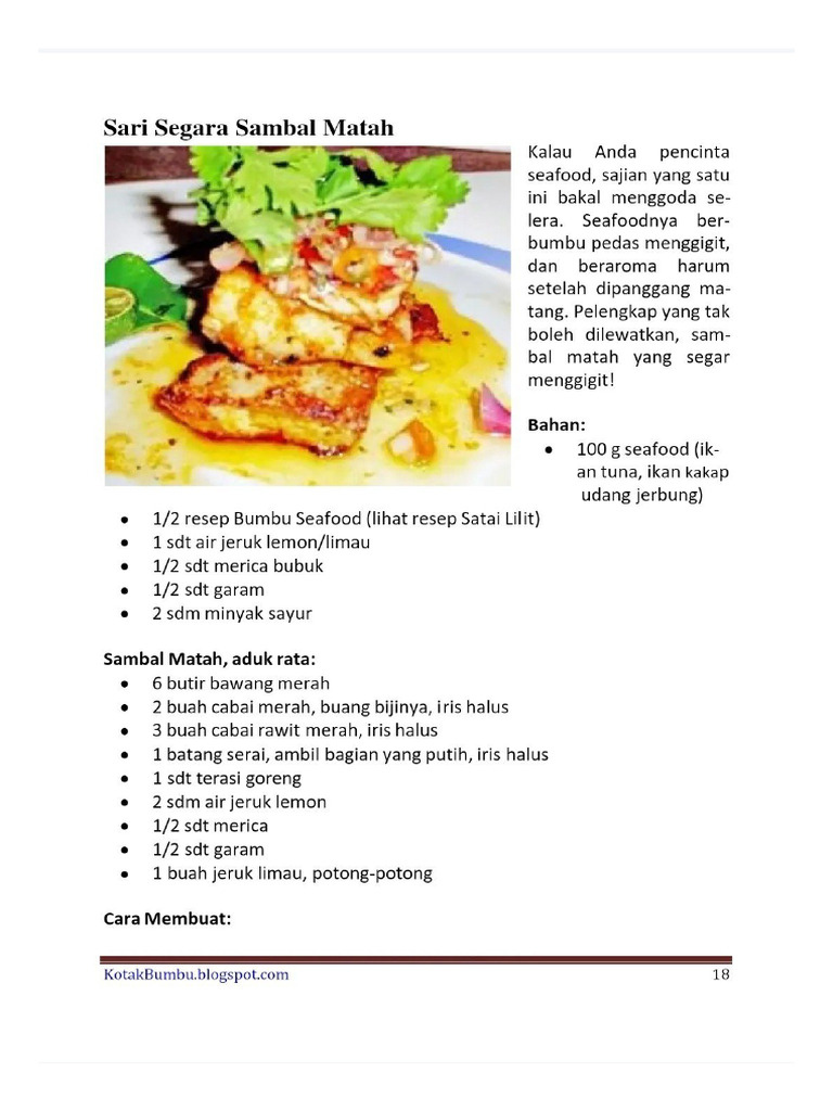 Sambal Matah | PDF