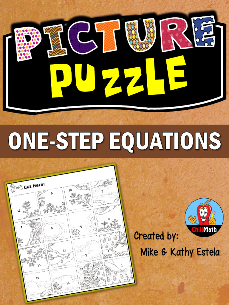 One-Step Equations Picture Puzzle | PDF