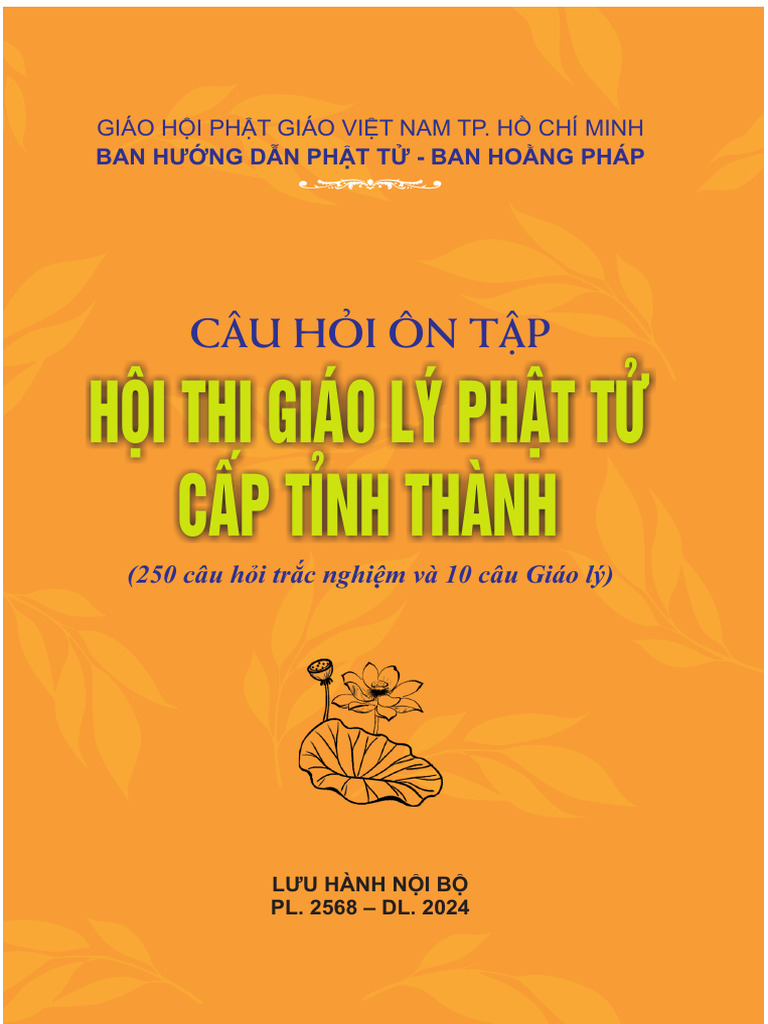 Cuon de Thi Giao Ly Cap Tinh Thanh - Chuan | PDF
