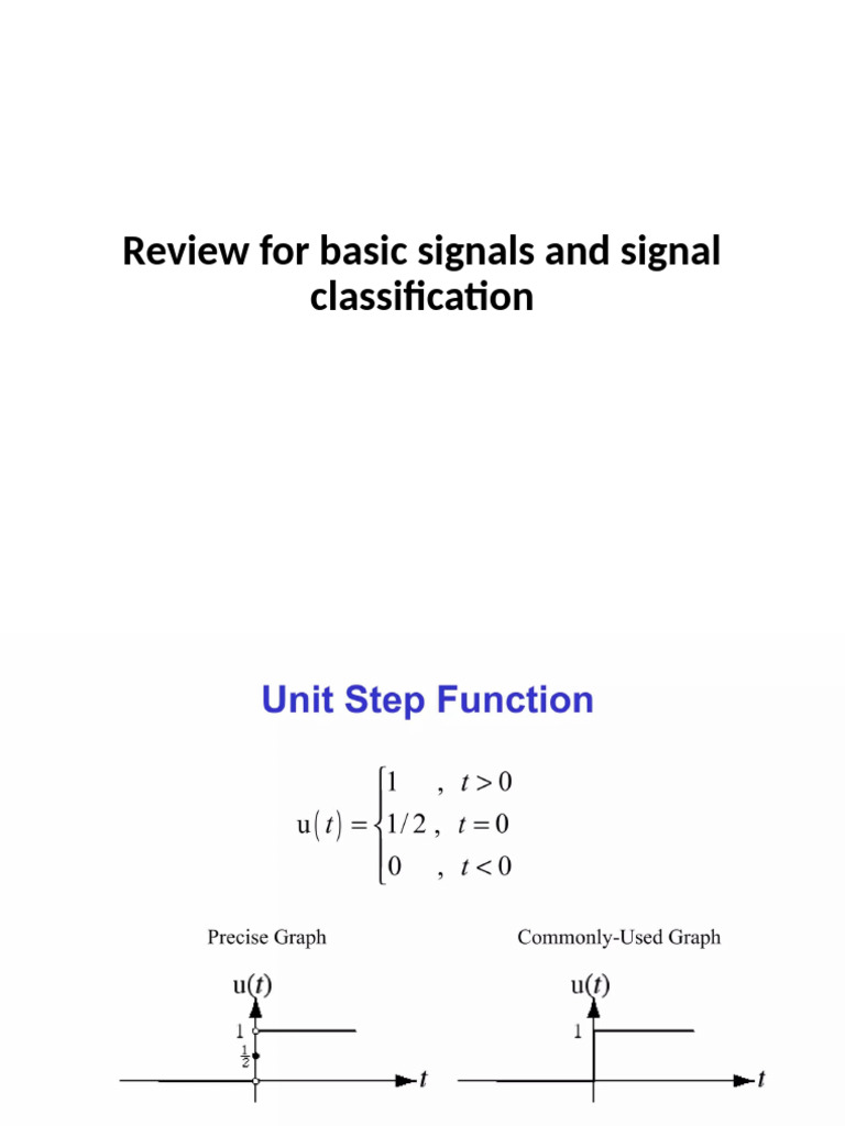 Basic Signals | PDF
