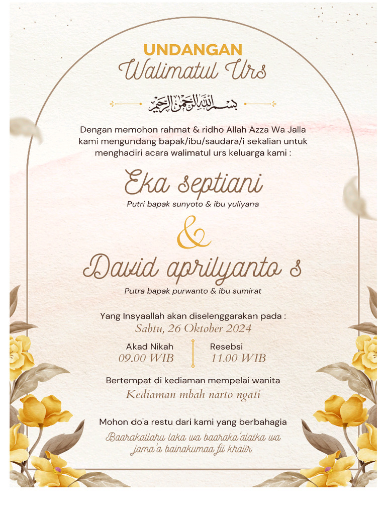 Undangan Pernikahan | PDF