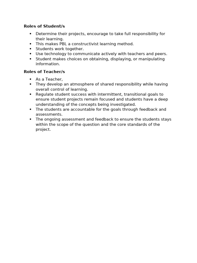 Roles of Student | PDF