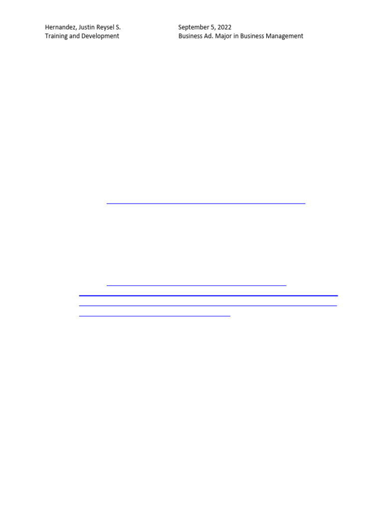 Activity No 2 Prelim in Training and Development | PDF