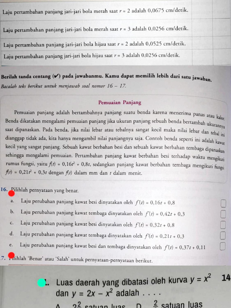 Latihan matematika lanjut | PDF