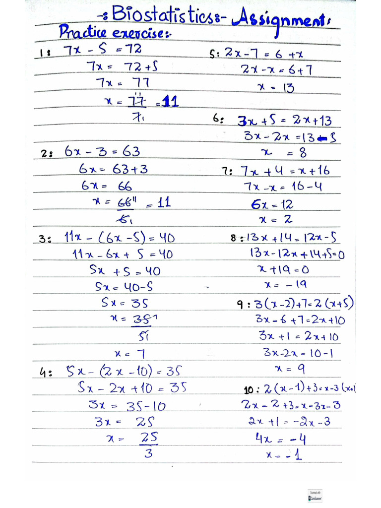 Biostatistics Assignment. Sap (57486) | PDF