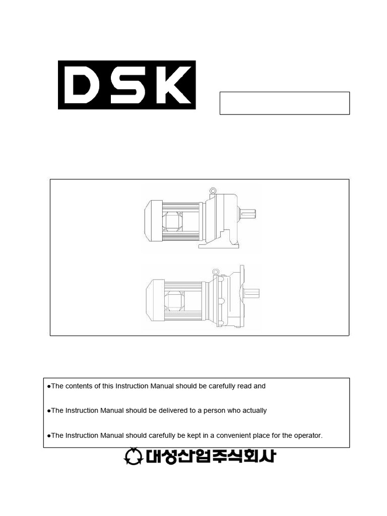 DSK Instruction Manual | PDF | Power Inverter | Electric Motor