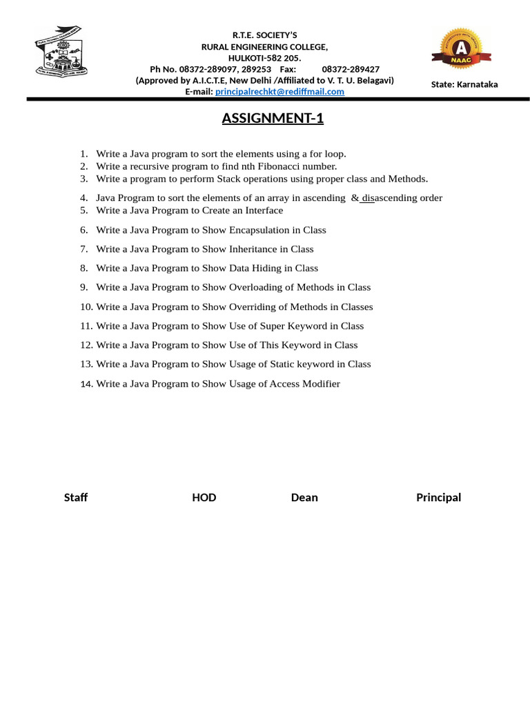 Java and Cloud Computing Assignments | PDF | Java (Programming Language ...