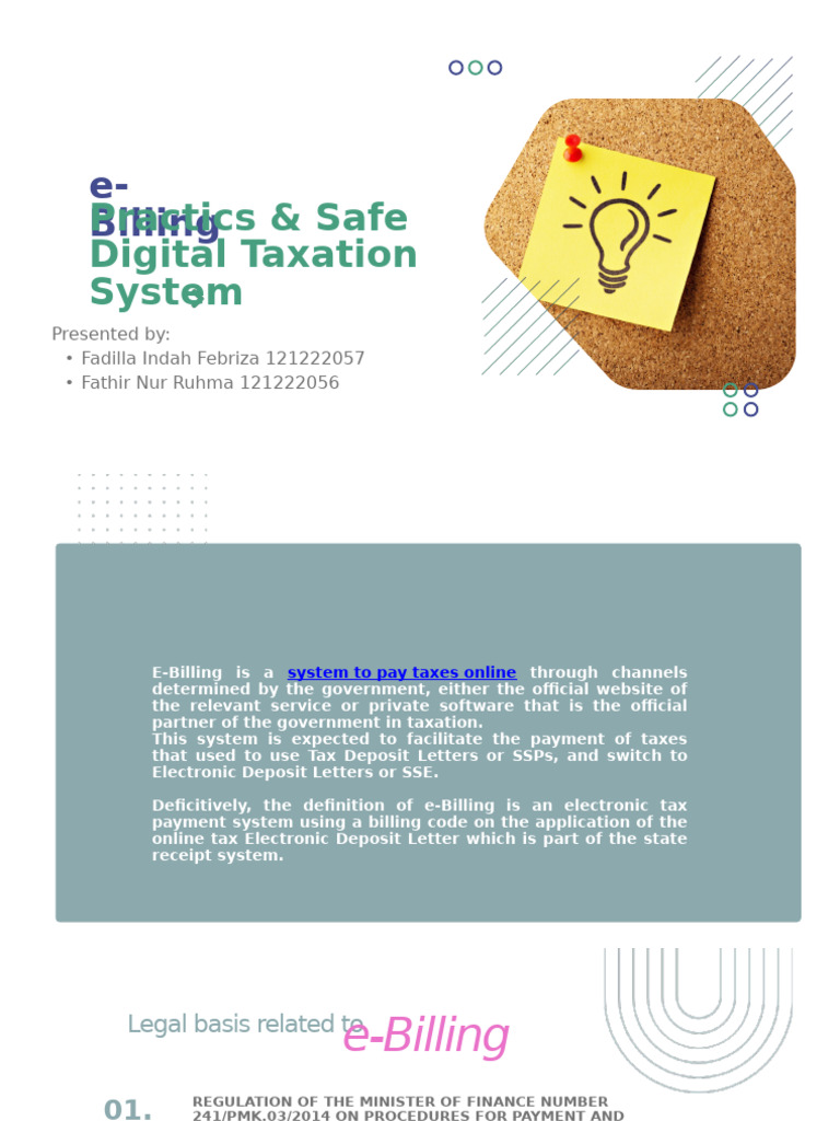 e-Billing by DILA | PDF | Taxes | Personal Identification Number