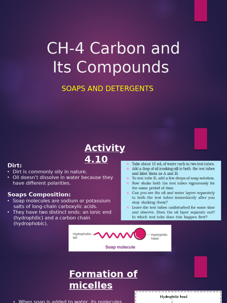 CH-4 Carbon and Its Compounds | PDF