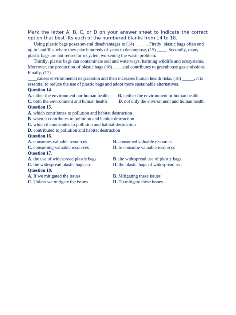 Mark The Letter 1 | PDF