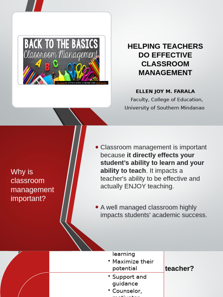 Classroom Management | PDF | Classroom Management | Learning