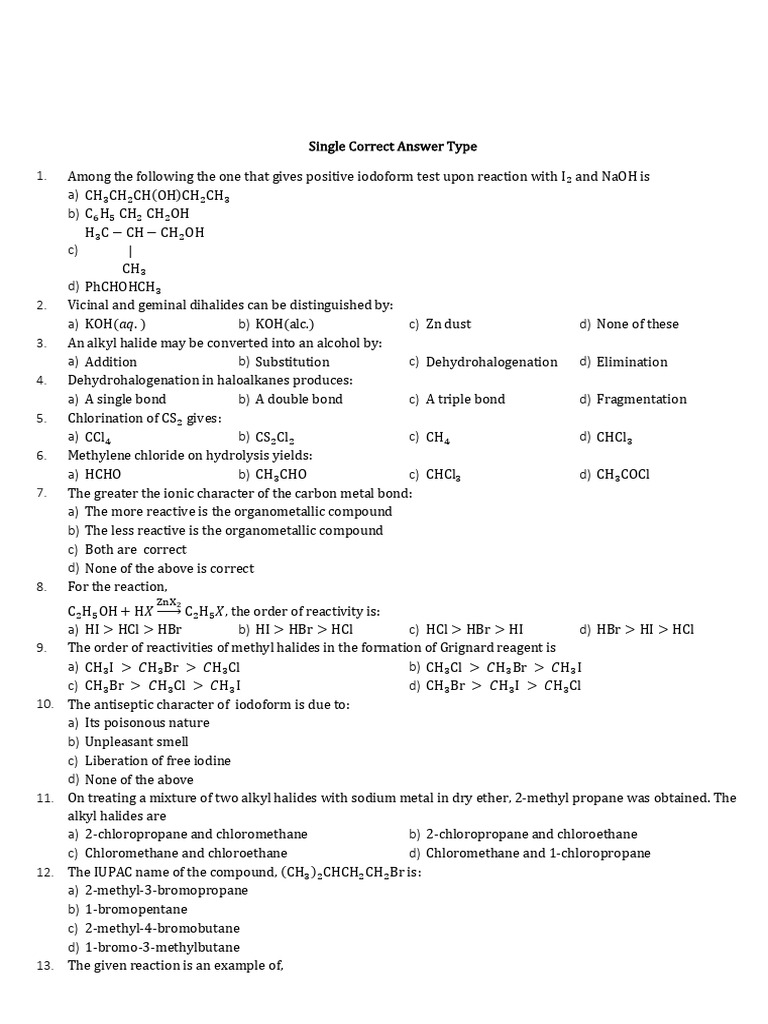 Chemistry Worksheet Prime | PDF | Methyl Group | Ether