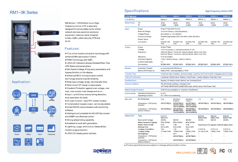 RM1~3K UPS彩页 | PDF