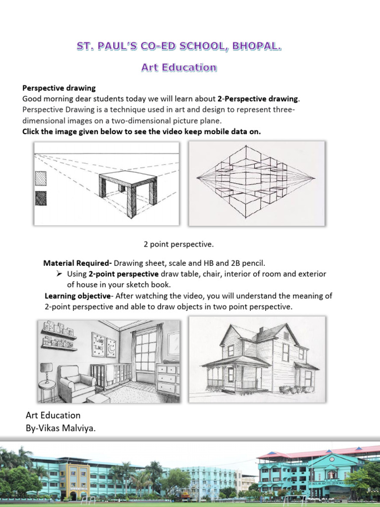 How To Draw 2-Point Perspective | PDF