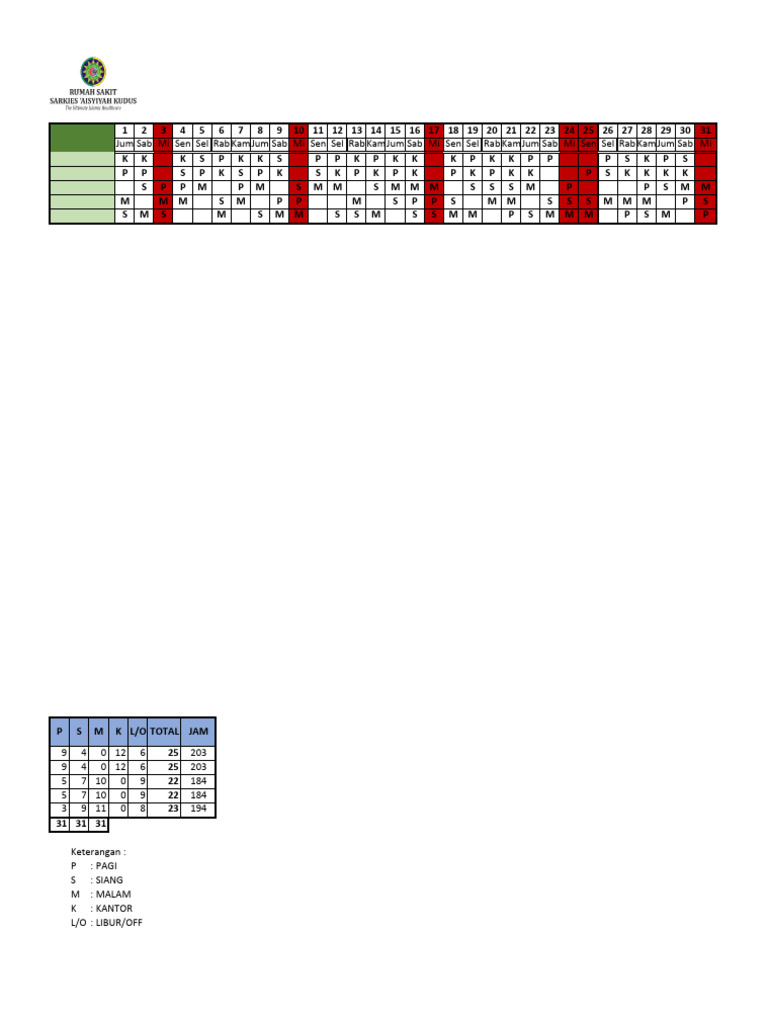 Jadwal Des 2023 Sarkies | PDF