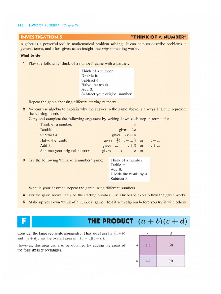 Algebra Expansion Pdf