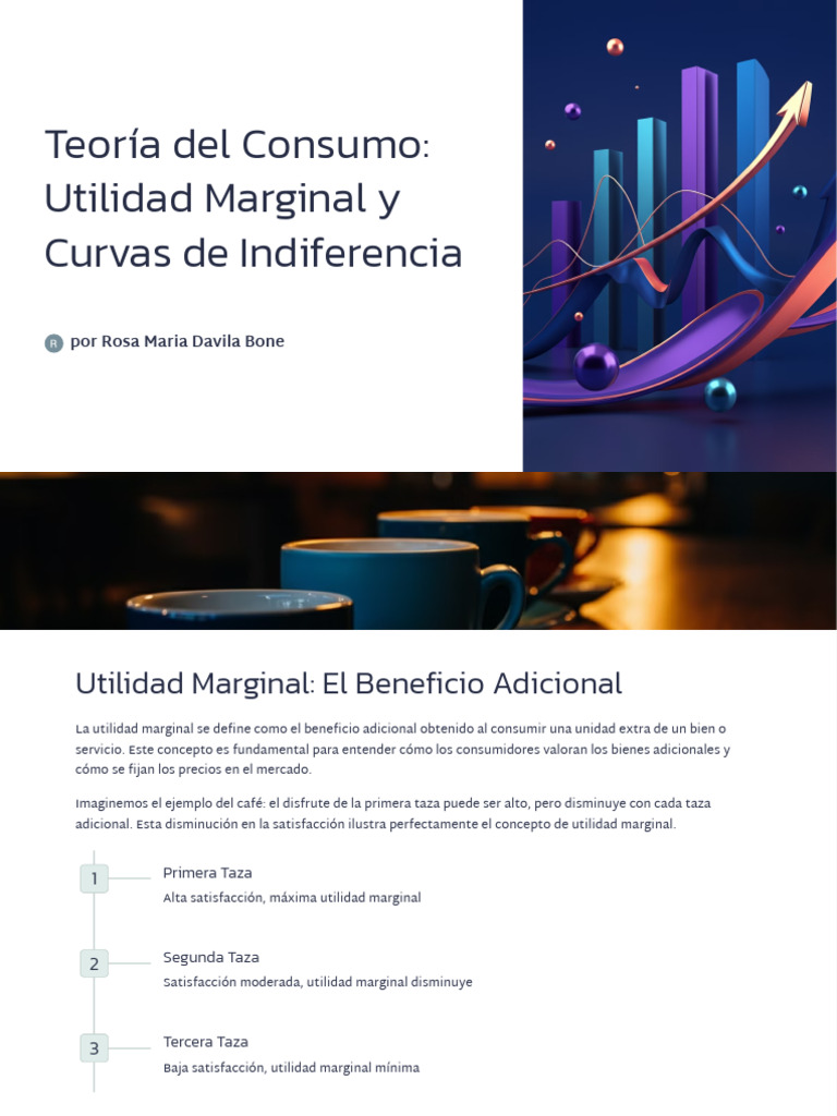 Teoria Del Consumo Utilidad Marginal y Curvas de Indiferencia | PDF | Utilidad marginal | Utilidad