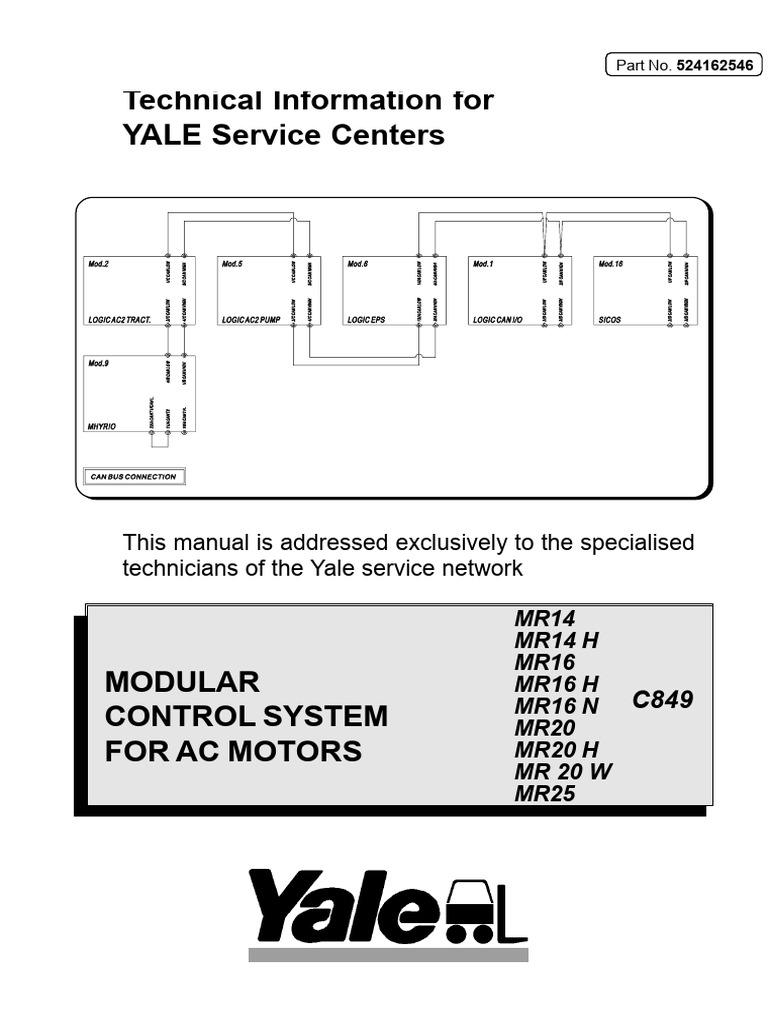 Yale AC Motor Control System Manual | PDF | Electric Motor | Power Inverter