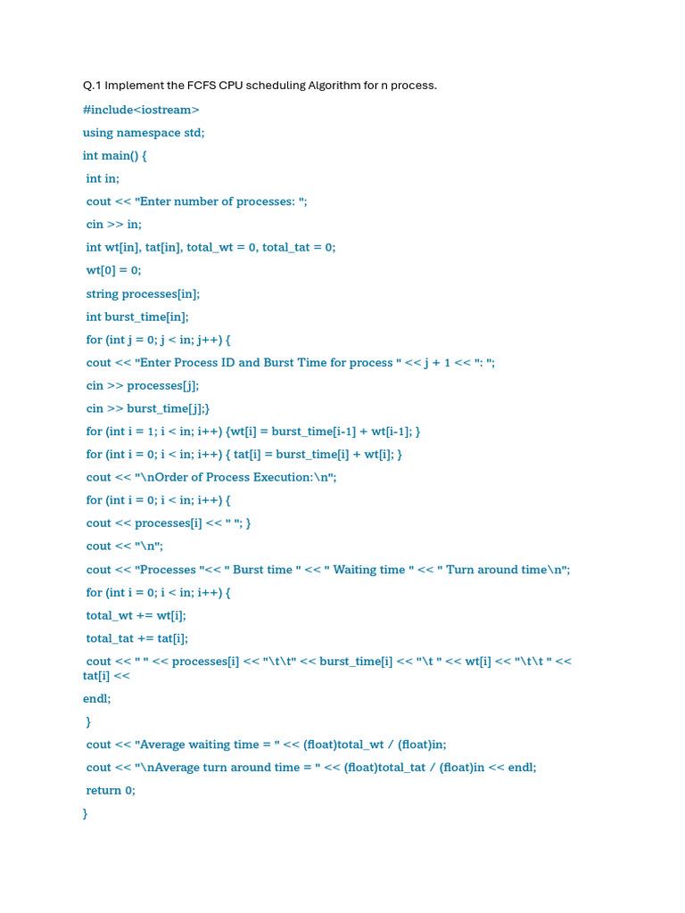 os exam | PDF | Namespace | Computer Programming os exam | PDF | Namespace | Computer Programming