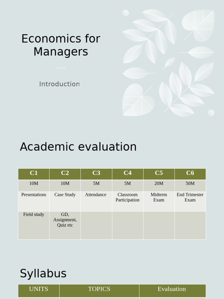 Unit 1 | PDF | Economics | Opportunity Cost