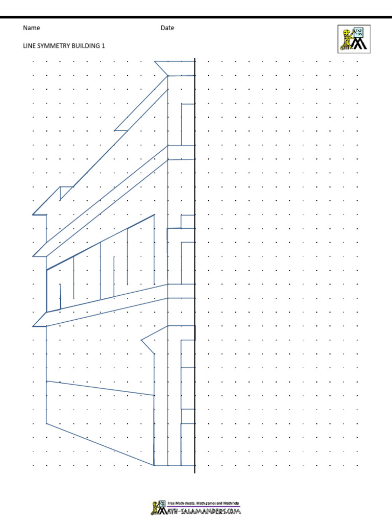 Line Symmetry Building 1 | PDF