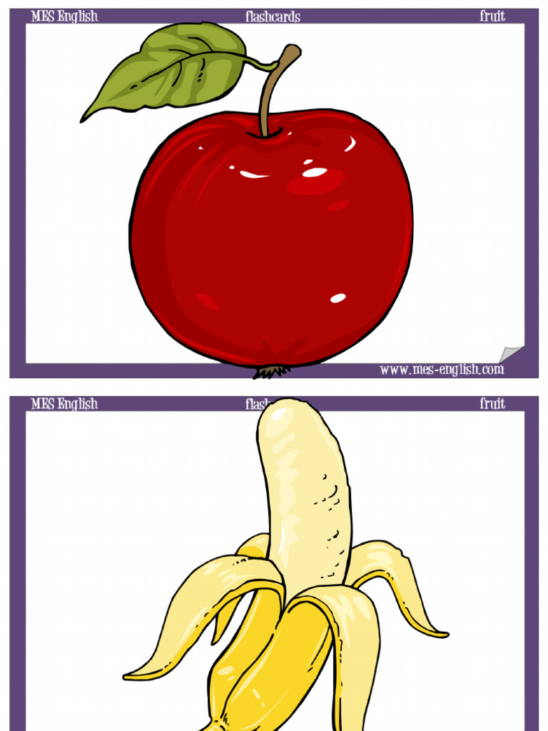 Flashcards Fruits | PDF