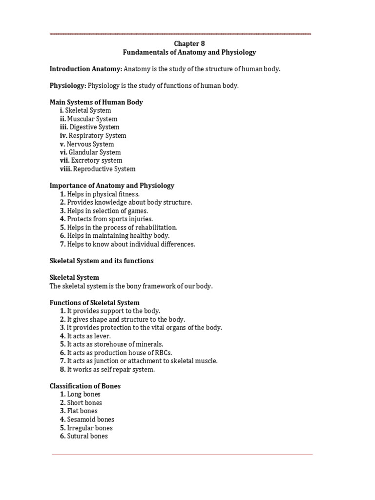 PE ch 8 | PDF | Muscle | Human Body