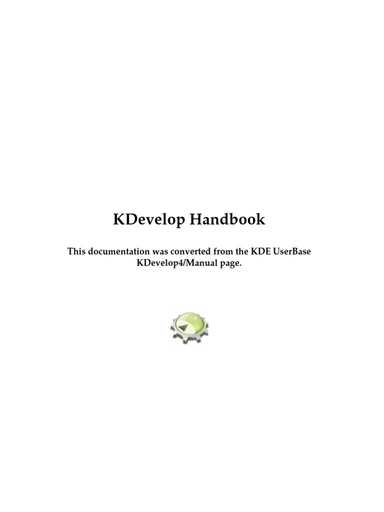 KDevelop Handbook | PDF | Scope (Computer Science) | Parameter (Computer Programming)