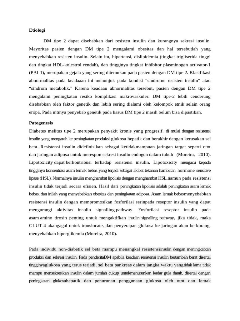 Etiologi DM | PDF