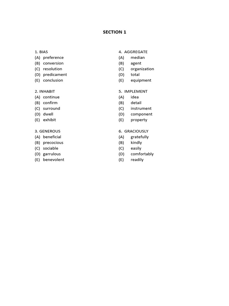 SSAT Real Test 5 | PDF | Tsunami | State Of The Union
