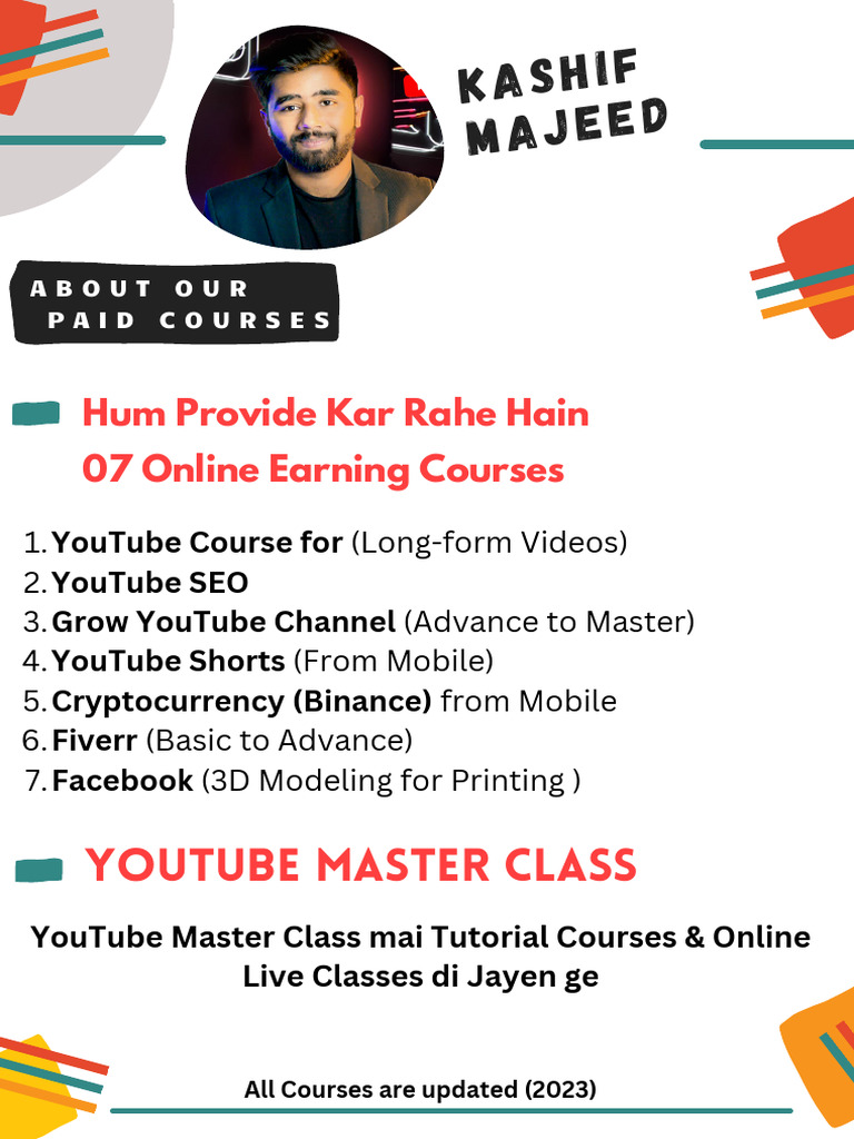 KM Courses Details 1 | PDF | You Tube | Online Services