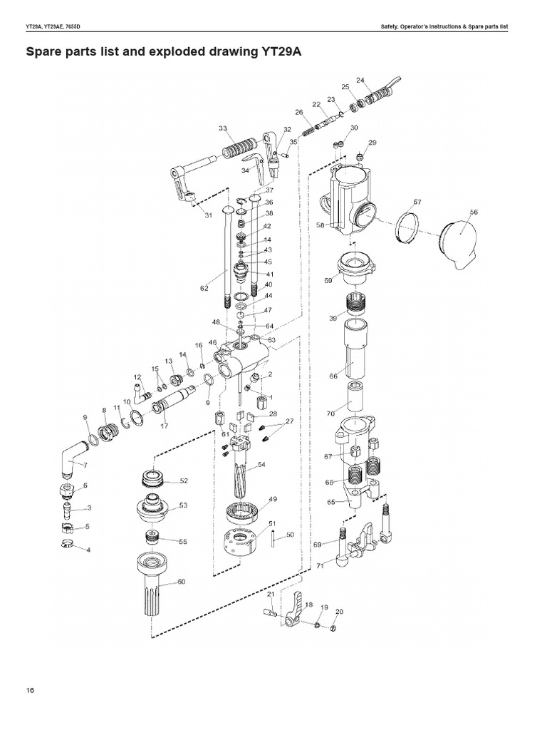 YT29A Operator Instructions & Parts List | PDF | Pipe (Fluid Conveyance ...