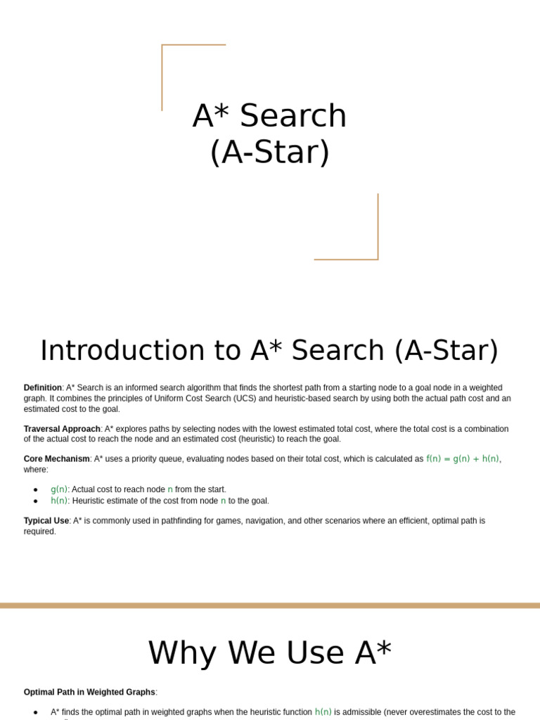 A_ Search (A-Star) | PDF | Computer Science | Algorithms