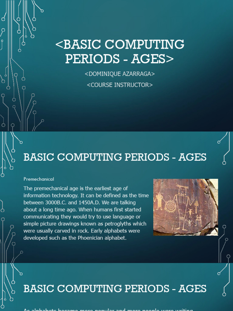 Module 2 Lesson 3 Basic Computing Periods - Ages | PDF | Computing ...