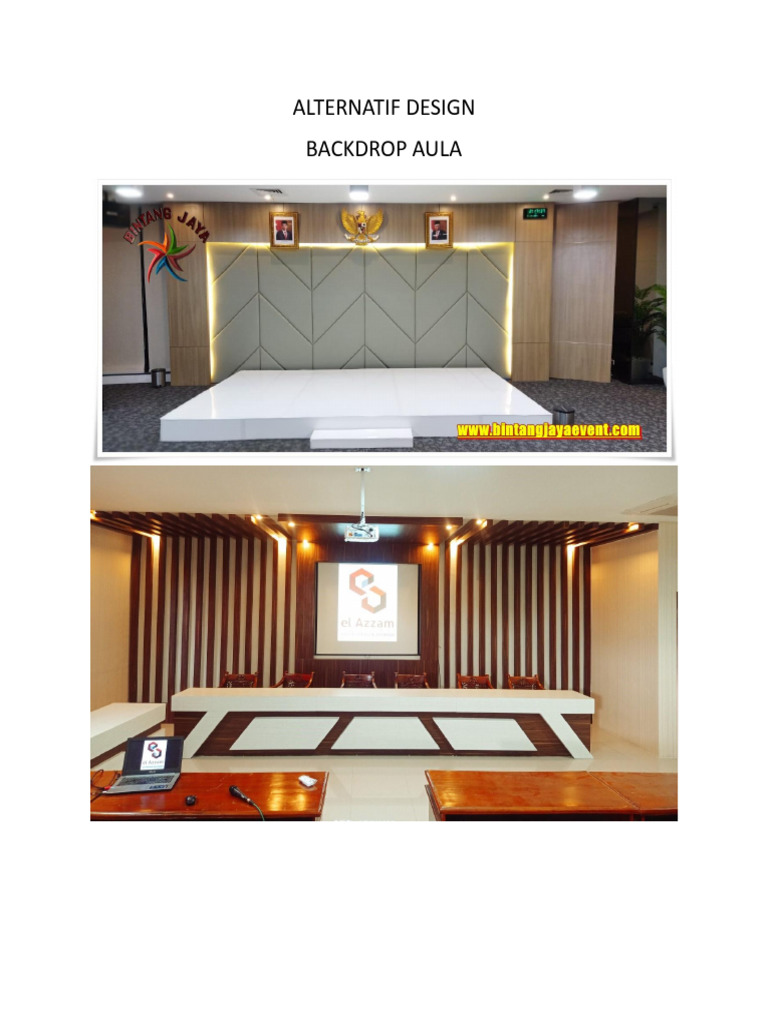 Alternatif Design Backdrop Aula | PDF