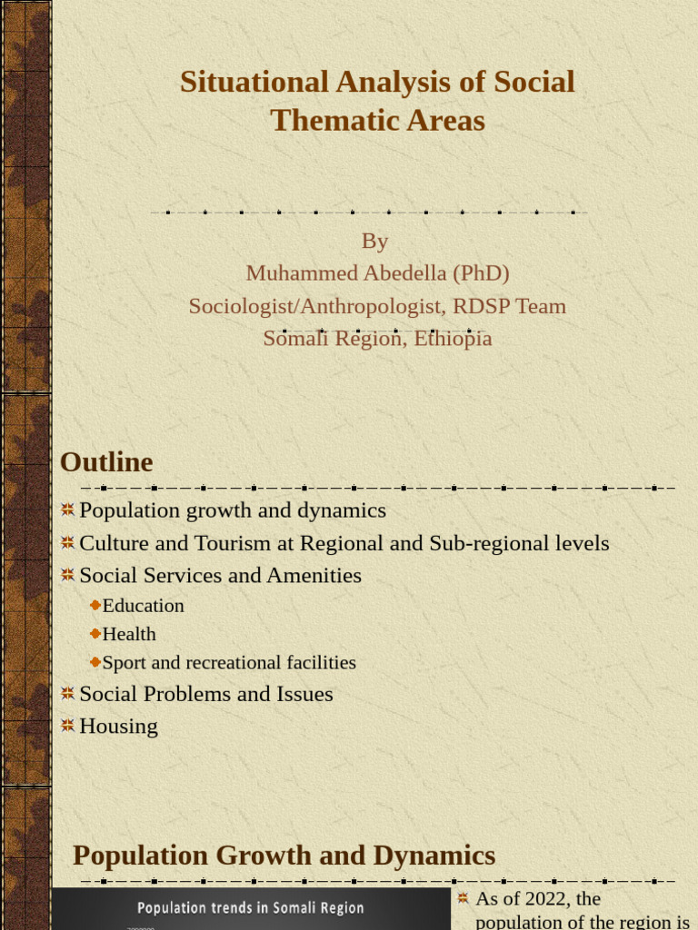 Social Analysis of Somali Region, Ethiopia | PDF | Poverty | Poverty ...