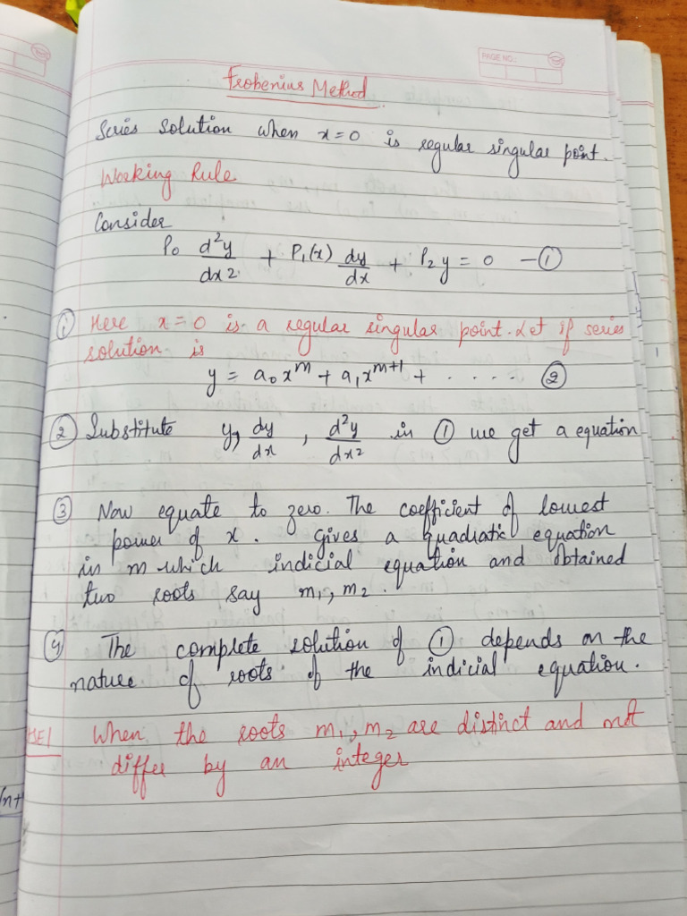 Frobenius Method | PDF