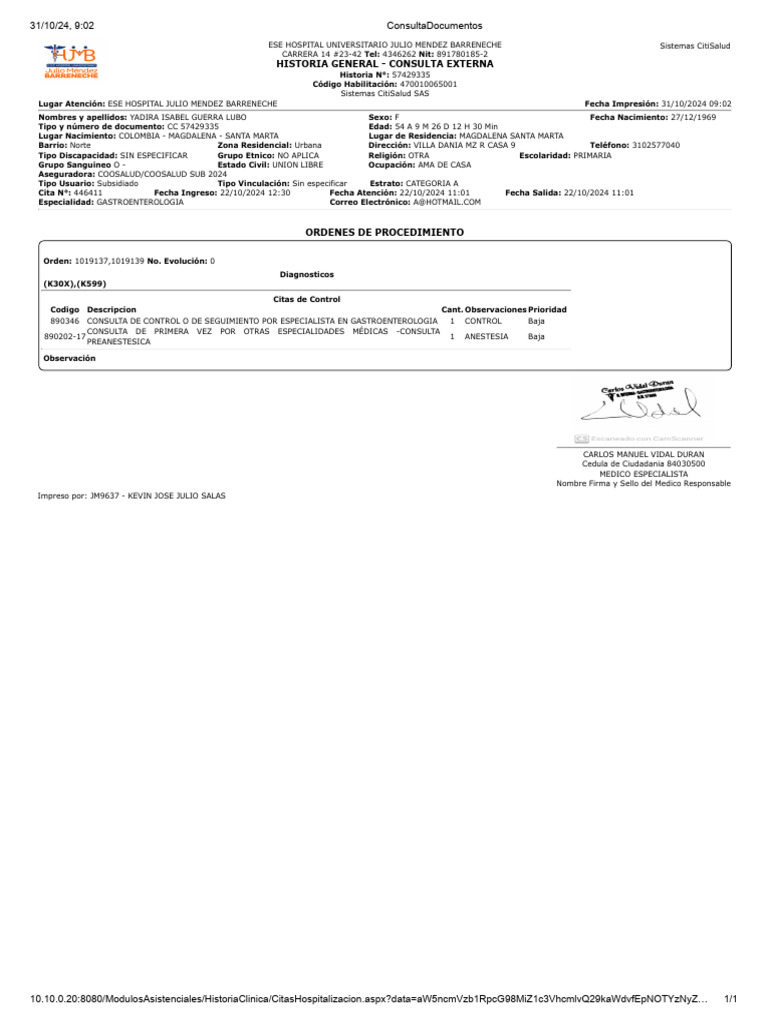 Yadira Isabel Guerra Lubo Od3 | PDF