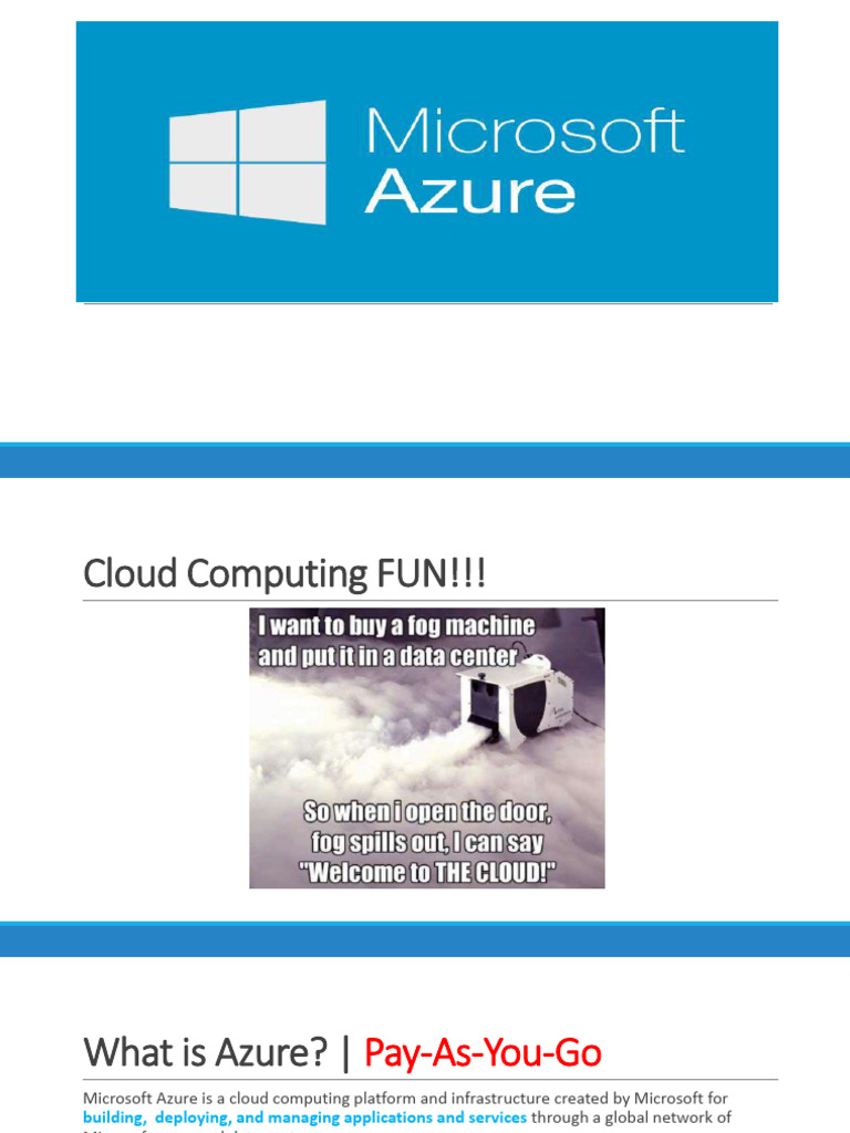 Azure | PDF | Microsoft Azure | Cloud Computing