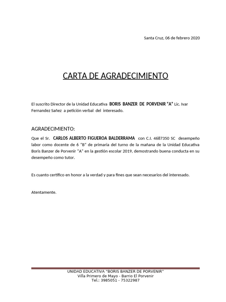 Certificado de Buena Conducta | PDF
