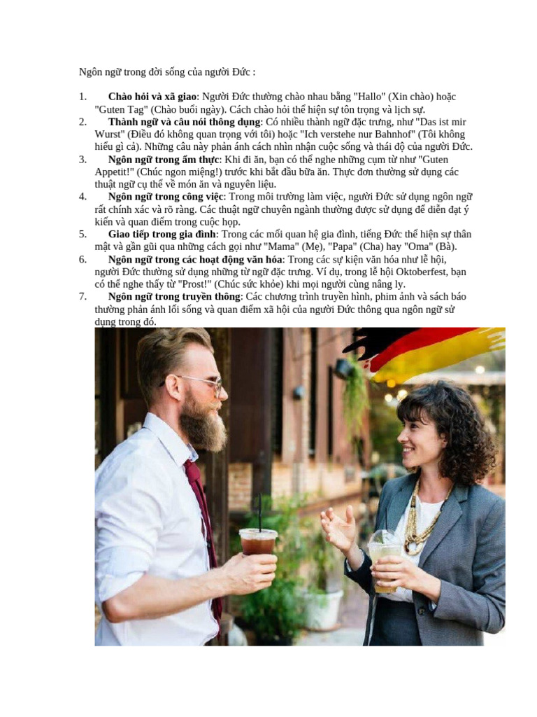 Ngon Ngu Giao Tiep Nguoi Duc | PDF