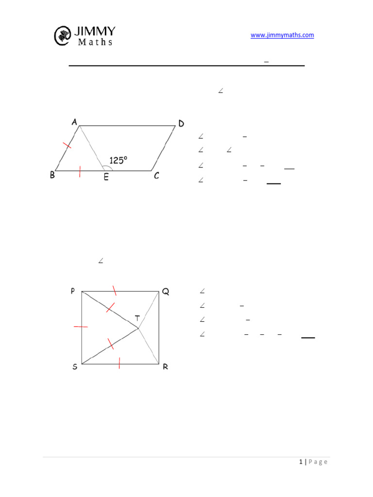 Geometry and Volume PSLE Solutions | PDF | Volume | Triangle