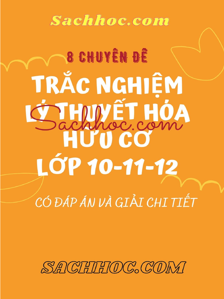 Trac Nghiem Ly Thuyet Hoa Hoc Huu Co 10-11-12 | PDF