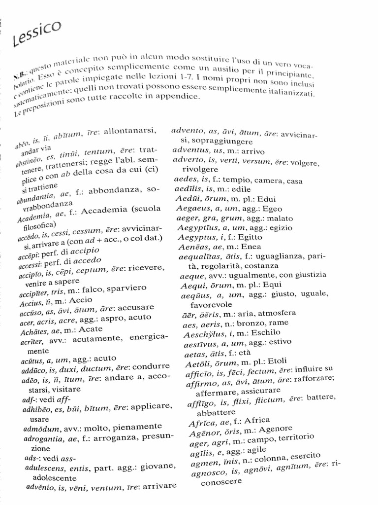 Lessico | PDF