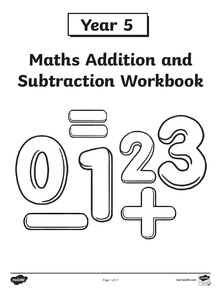 Year 5 Maths: Addition & Subtraction Workbook | PDF | Subtraction ...