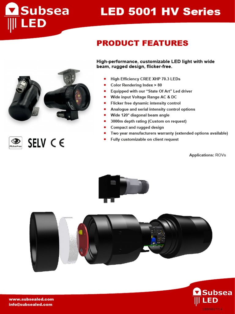 Datasheet_5001_HV_series_V1.4 | PDF | Light Emitting Diode ...