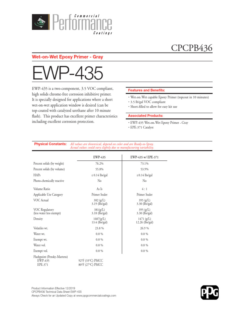 Wet-on-Wet Epoxy Primer Overview | PDF | Materials | Industrial Processes