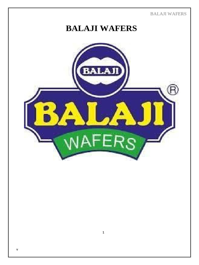 BALAJI WAFERS | PDF | Marketing | Survey Methodology
