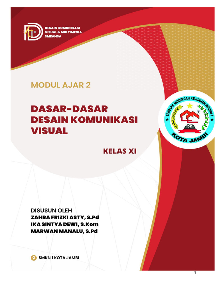 MODUL 2 DASAR-DASAR DESAIN KOMUNIKASI VISUAL KELAS XI | PDF